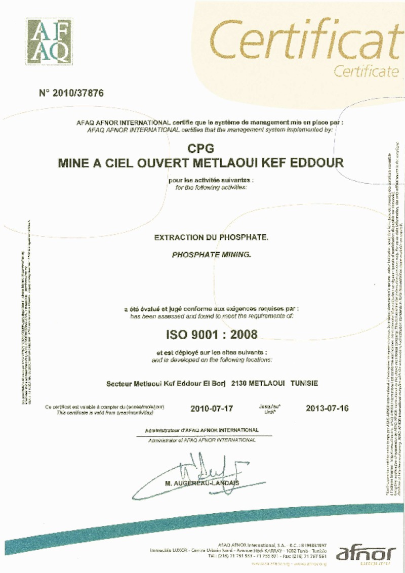 CPG | Compagnie des Phosphates de Gafsa